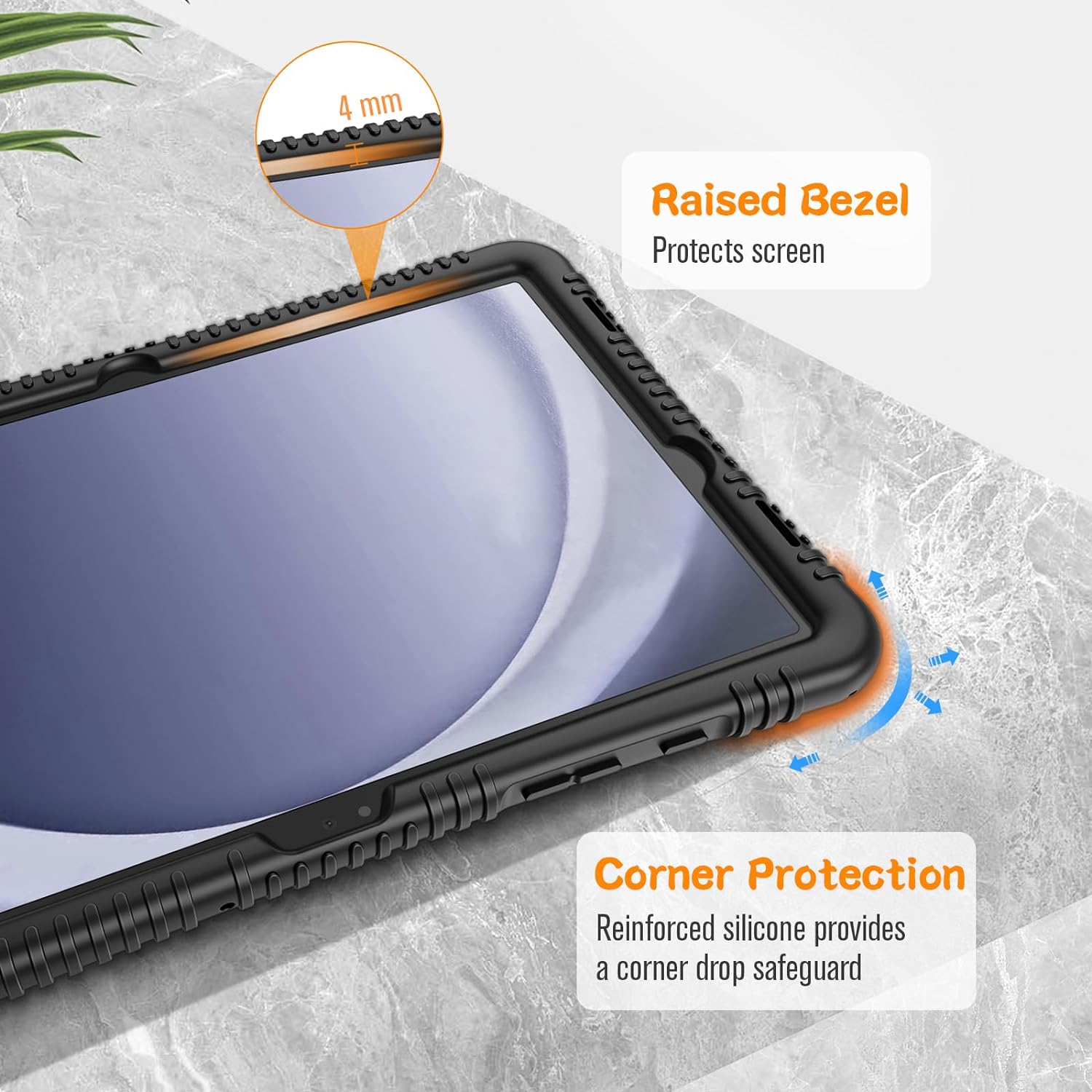 Galaxy Tab A11+ / Tab A11 Plus (2025) Silicone Back Cover – Fintie