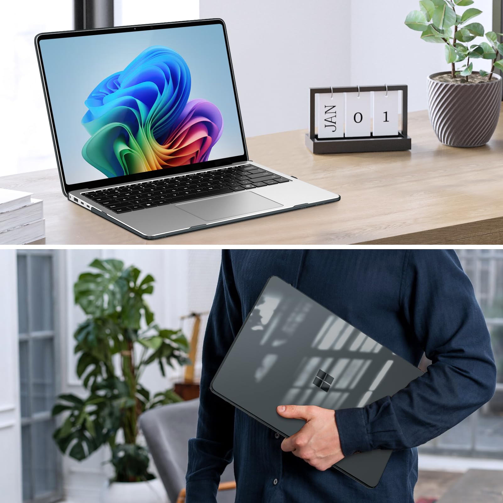 Surface Laptop 7 13.8-Inch (Model: 2036) Snap-On Hard Shell Case – Fintie
