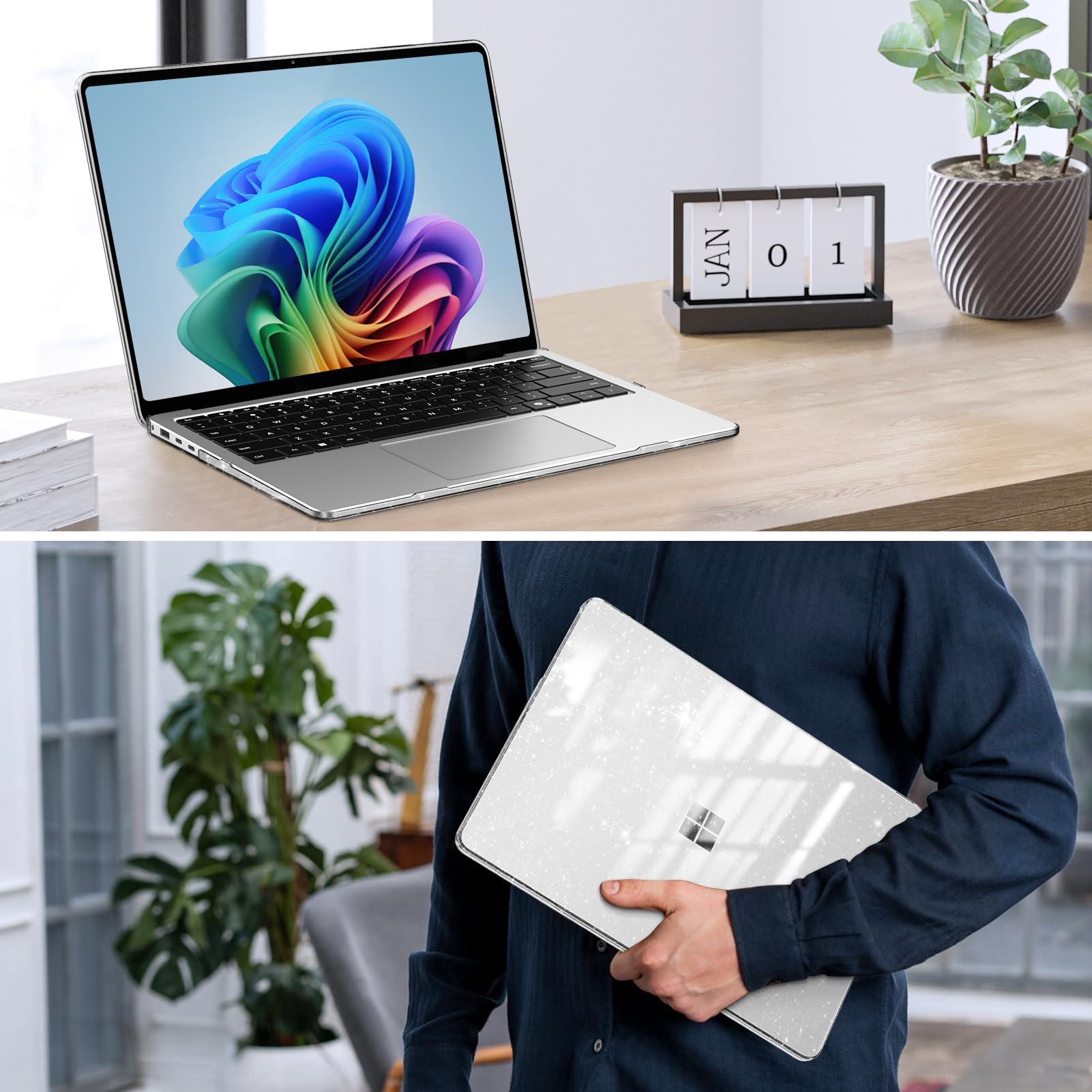 Surface Laptop 7 13.8-Inch (Model: 2036) Snap-On Hard Shell Case – Fintie