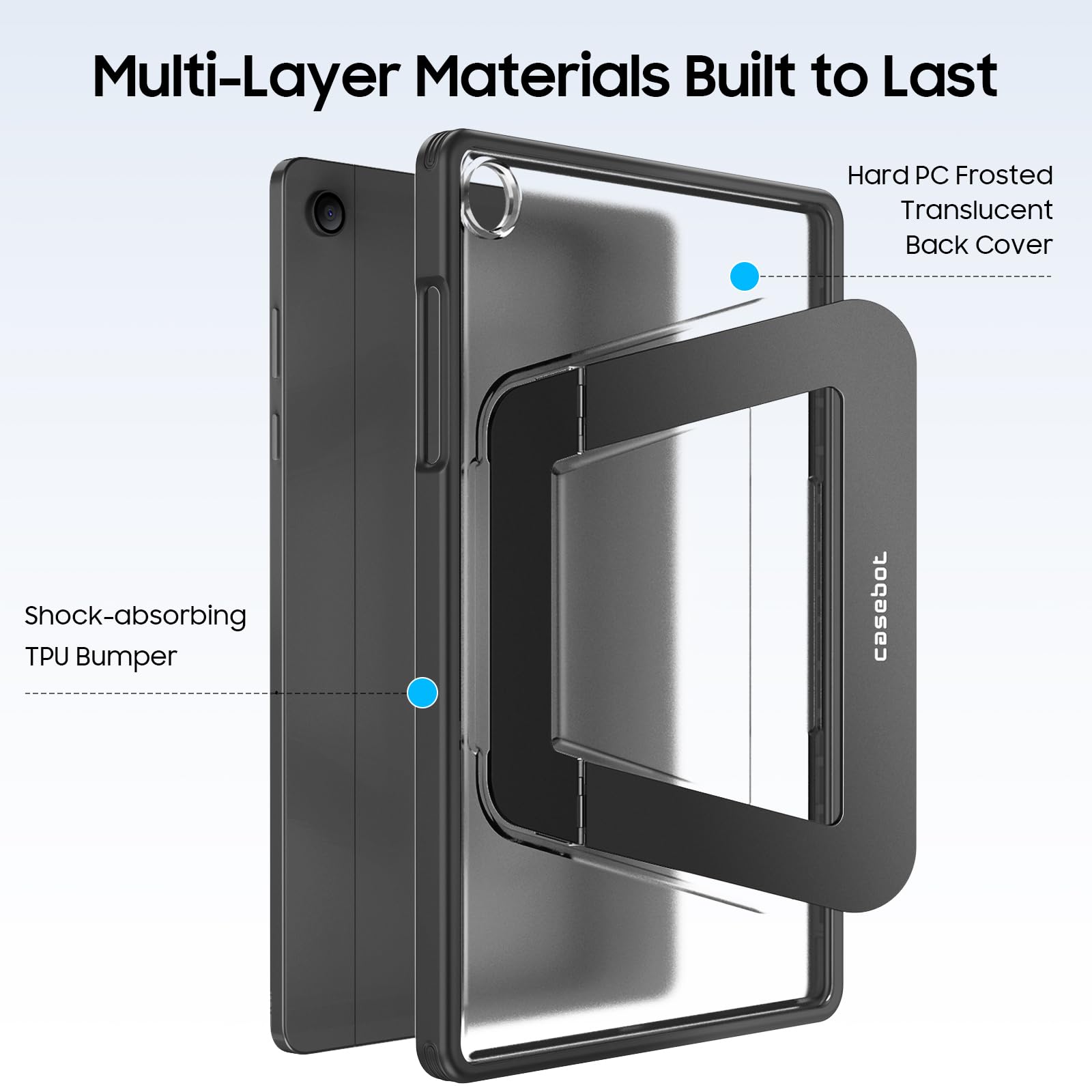 Fintie Shockproof Case for Galaxy Tab A11 Plus/Tab A9 Plus with Multi-