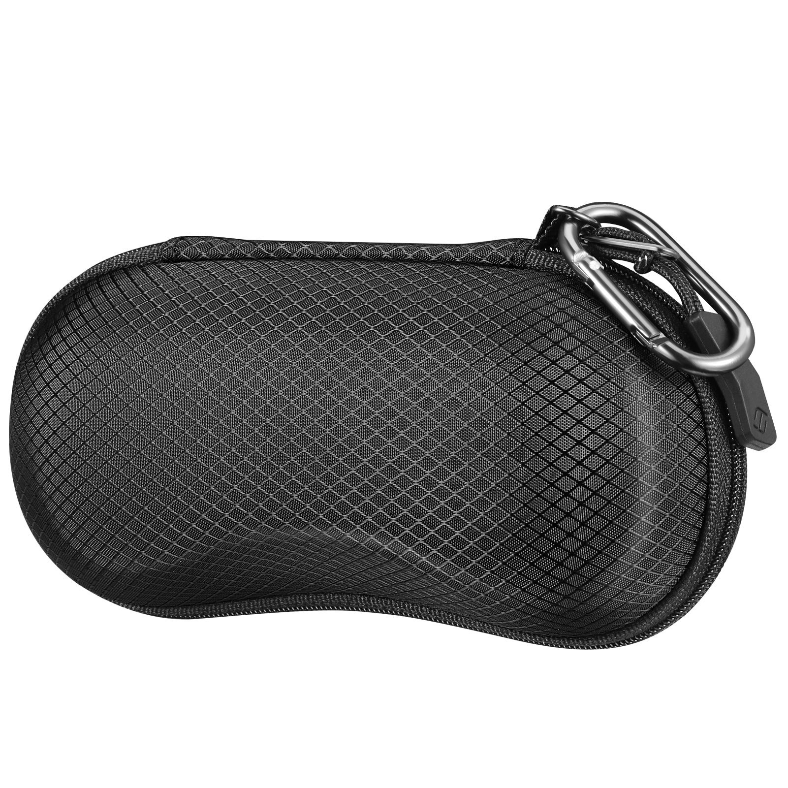 Sun Glasses Case 3-Pack Black EVA Eyeglass Cases With Carabiner Clips ...