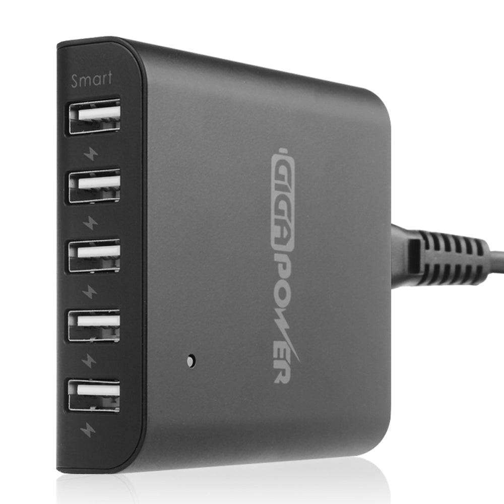 GIGAPOWER 5 Port USB Charger (Black) – Fintie